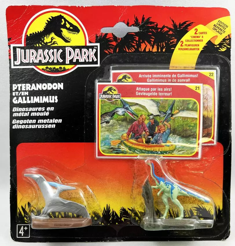 Kenner Jurassic Park Pteranodon and Gallimimus Die-Cast Metal Dinosaur ...
